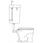 CADBOX TOTO トイレ 腰掛便器 タンク隅付形便器 C21R+S536B+TC291