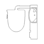 CADBOX TOTO トイレ 腰掛便器 レストパル UHLC2RCB レストパル コンパクトシリーズ(和式トイレ改修用便器)