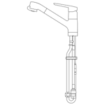 CADBOX TOTO 水栓金具 キッチン用水栓金具 混合栓 TKN32PB
