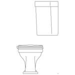 CADBOX TOTO トイレ 腰掛便器 タンク隅付形便器 C14+S670B+TCF110