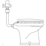 CADBOX TOTO トイレ 腰掛便器 フラッシュバルブ式便器 C14+TV750LN+TC290