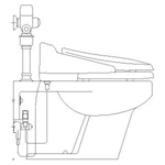 CADBOX TOTO トイレ 腰掛便器 フラッシュバルブ式便器 C454PVR+TV750WN+TCF581WR