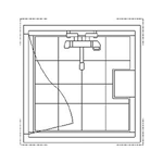 CADBOX TOTO ユニットバス シャワーユニット 0808 JSC0808P 低床シャワーユニットPタイプ 0808サイズ