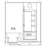 CADBOX TOTO ユニットバス 低床スリムシリーズ 1418 JVV1418M 低床スリムシリーズMタイプ 1418サイズ