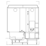 CADBOX TOTO 浴室（ユニットバス） 戸建住宅用システムバス バスピア（一般地） KCシリーズ KCV1620UB バスピアKCシリーズ Bタイプ 1620サイズ