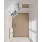 CADBOX TOTO ユニットバス シャワーユニット 0811 JSC0811Q 低床シャワーユニットQタイプ 0811サイズ